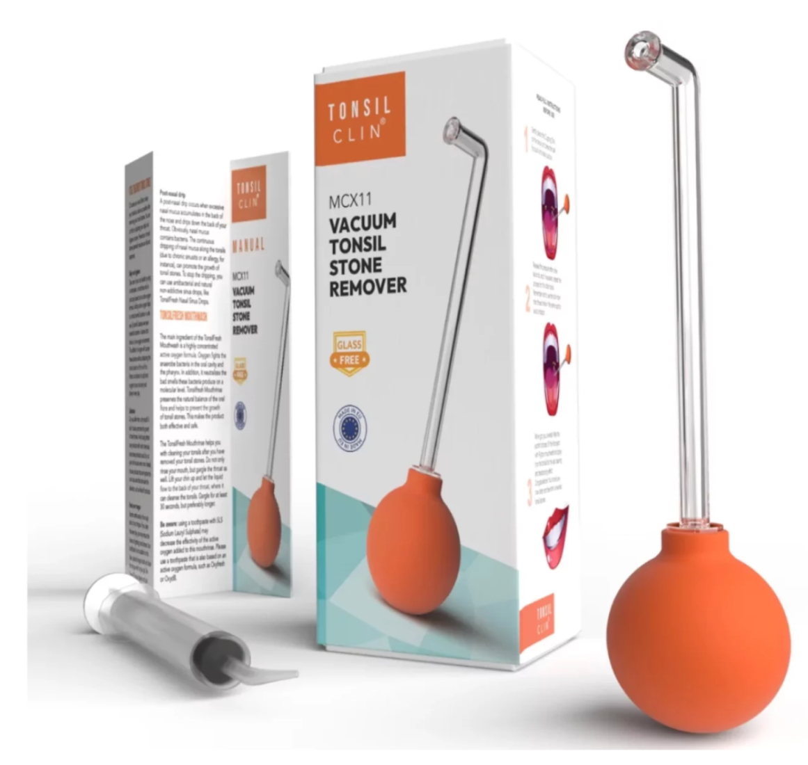 TonsilClin® MCX11 Zuigpipet | Amandelstenen Verwijderen In 1 Minuut